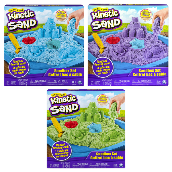 Kinetic Sand set con arenero unidad - carambaperu
